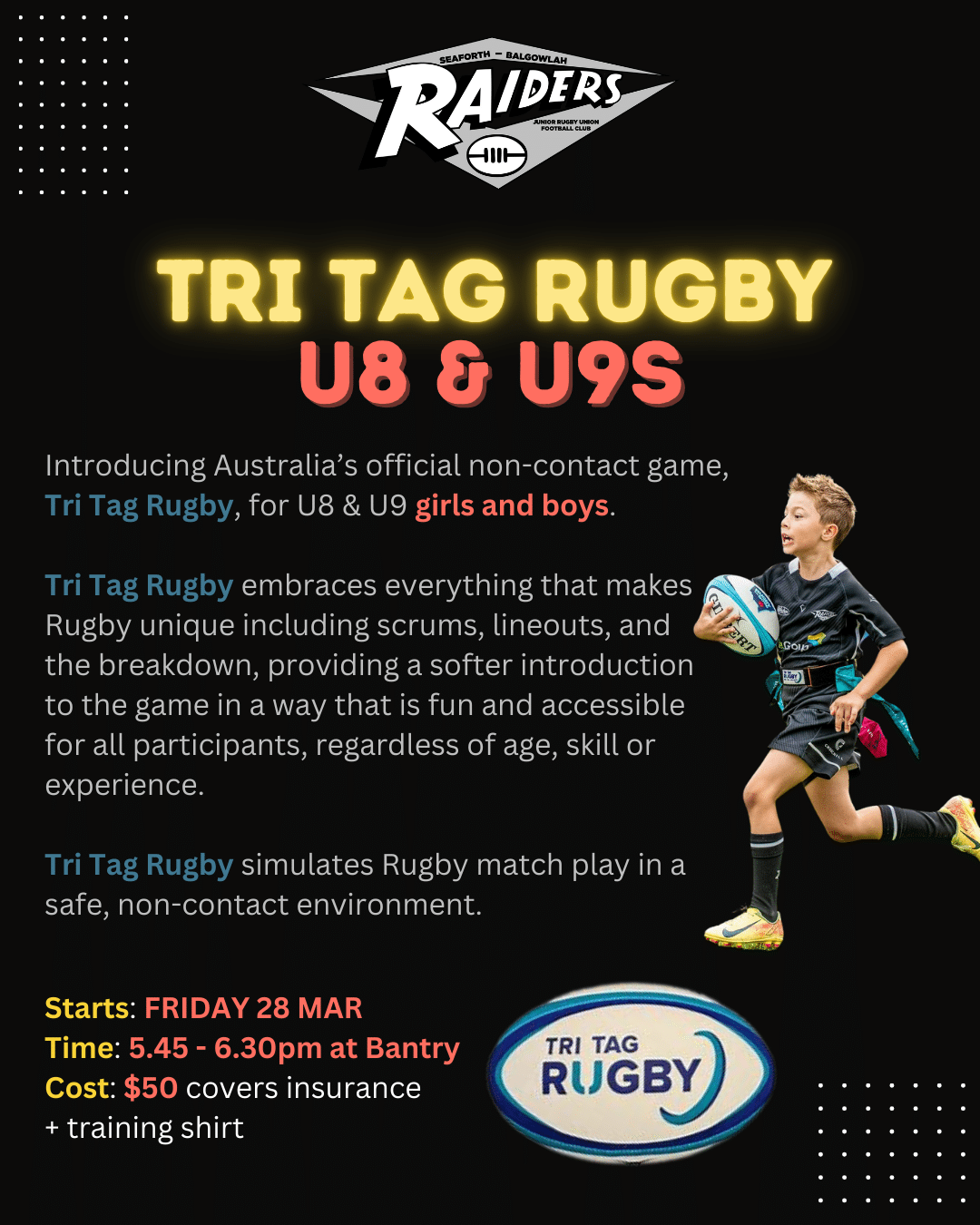 Tri Tag U8-9 - Seaforth Raiders